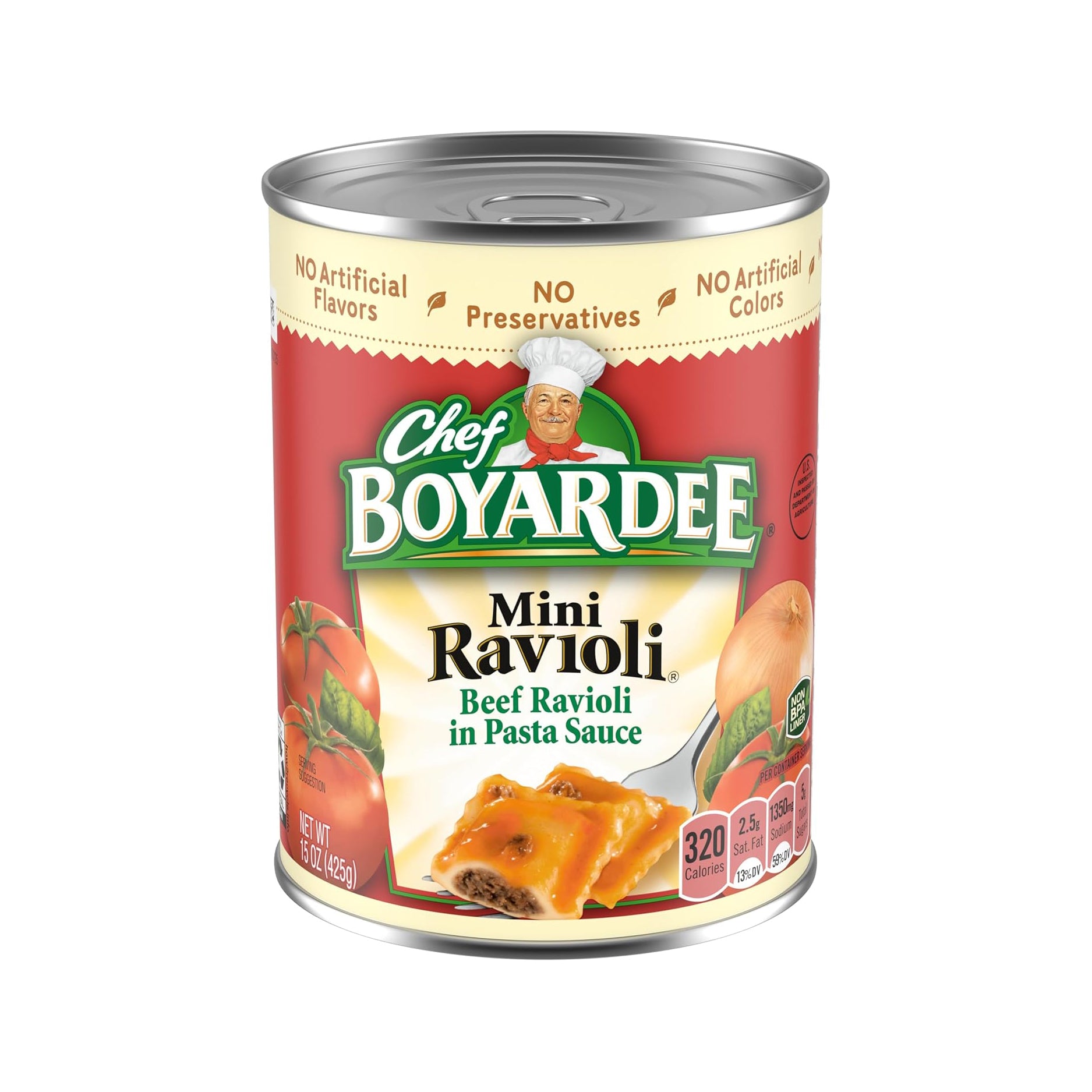 Chef Boyardee Mini Beef Ravioli in Tomato & Meat Sauce – 425 g – Q Club