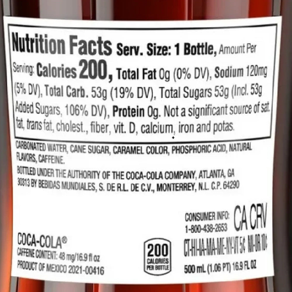 Coca Cola Mexican Bottle Coke Medio Litro – 500 mL – Q Club